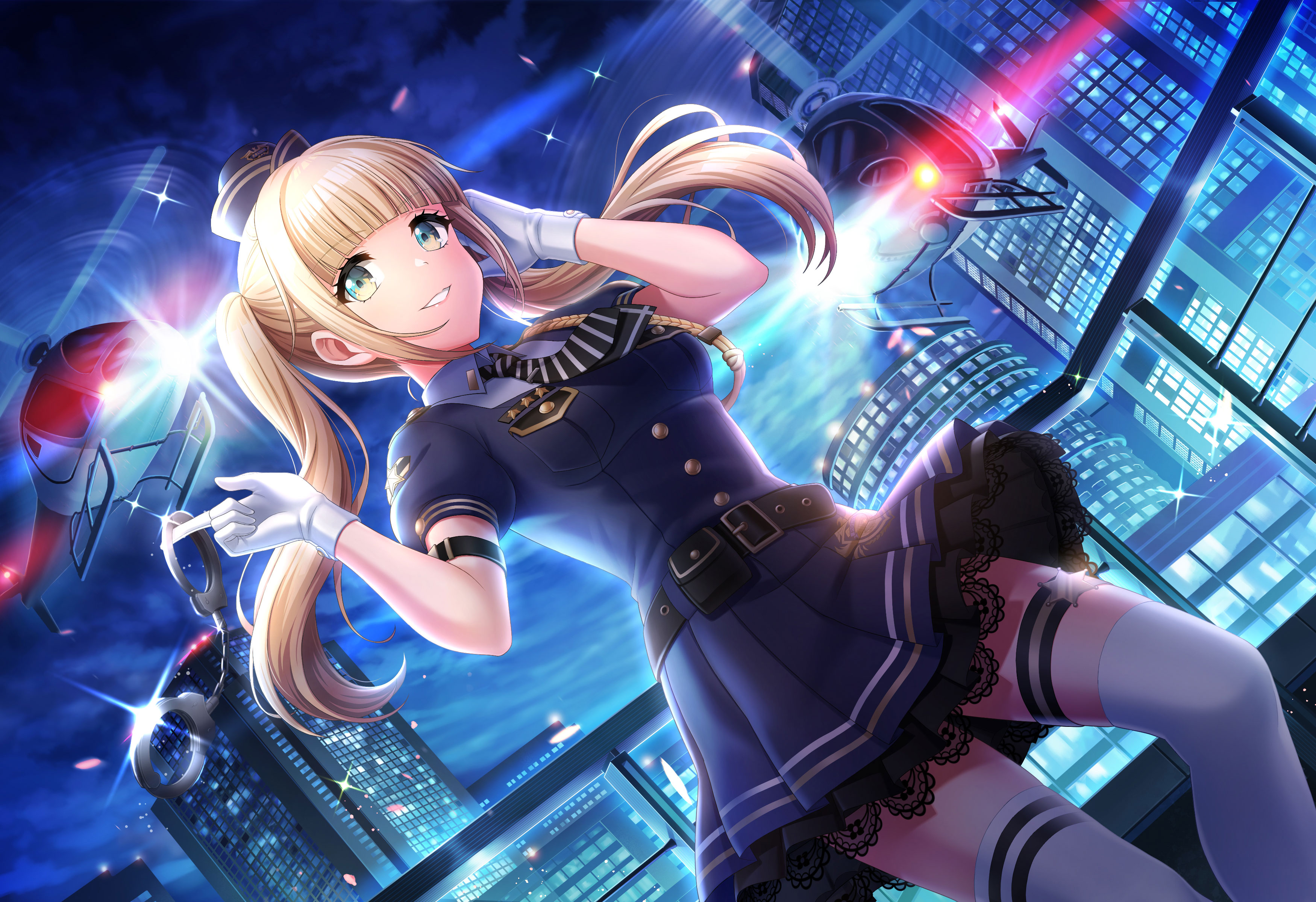 d4dj izumo saki garter police uniform tagme thighhighs | #940896 | yande.re